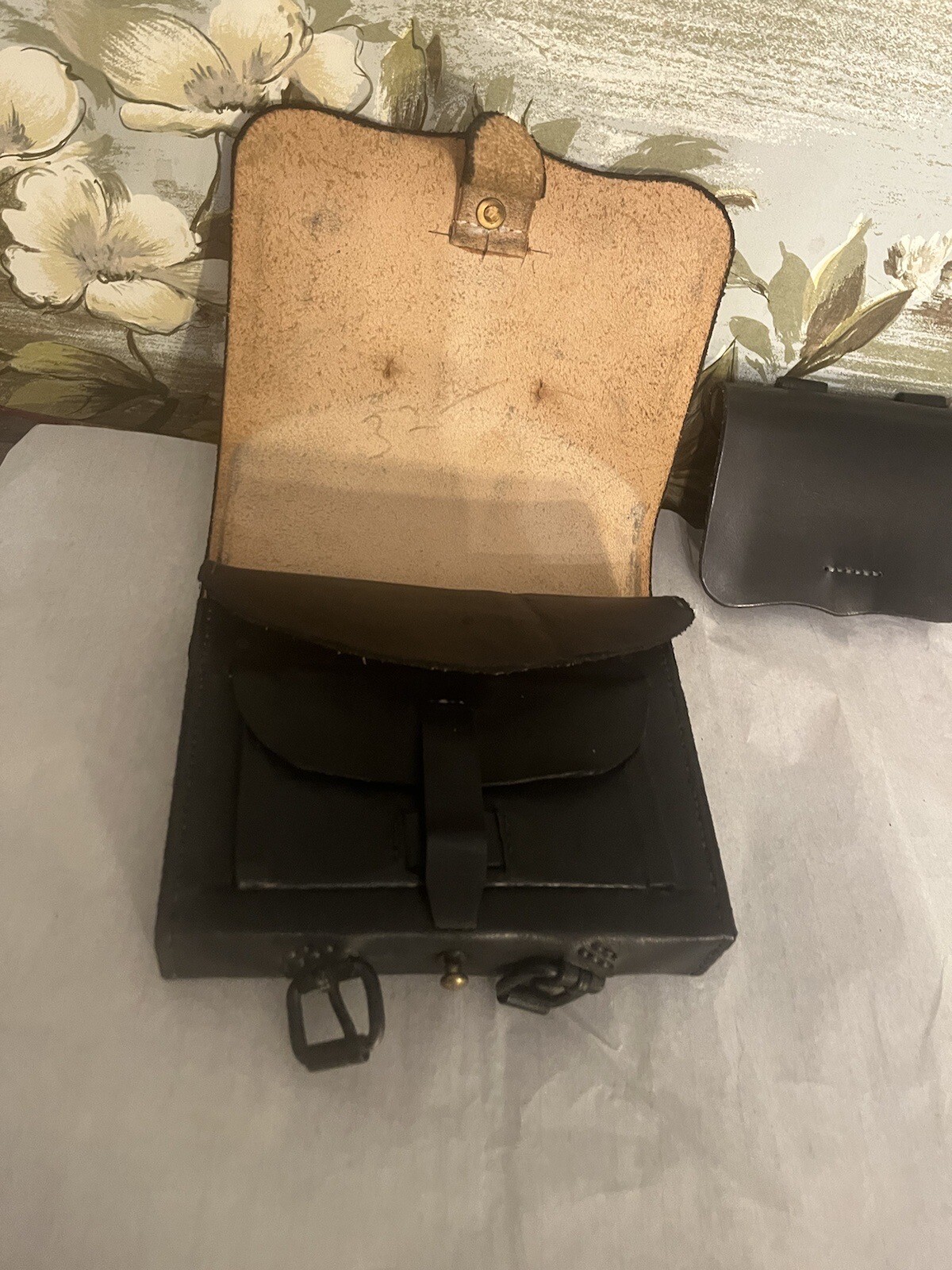 Lot 2 Civil War Leather Ammo/ Cartridge Box Reproduction, Handcrafted ...