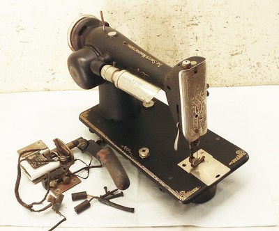 Vtg Antique Singer 101 sewing machine 1926 w/ Potted motor FOR ...
