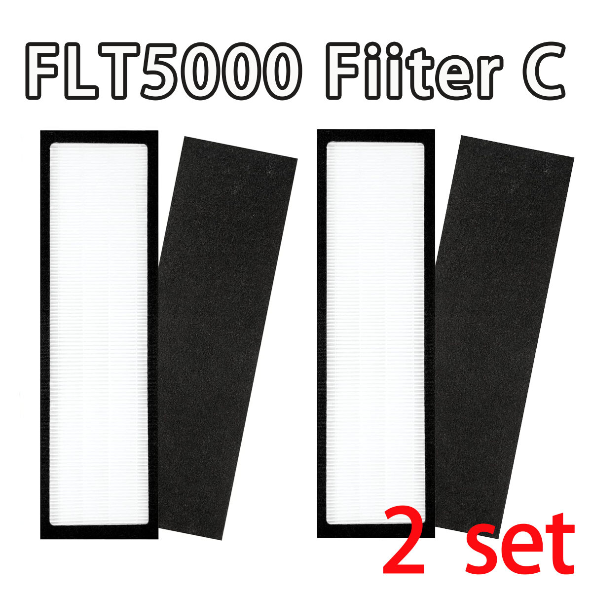 2x FLT5250PT Filter for Germ Guardian Filter C, FLT5000, AC5000 Air ...