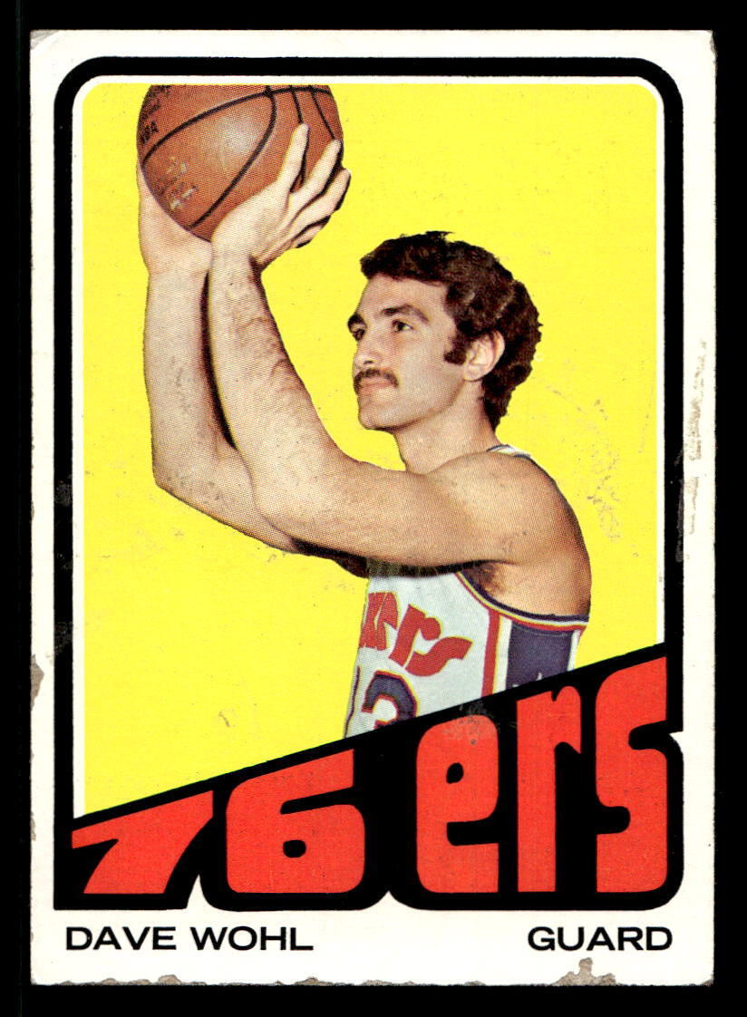 1972 Topps - Dave Wohl - #99 Philadelphia 76ers Low Grade | eBay