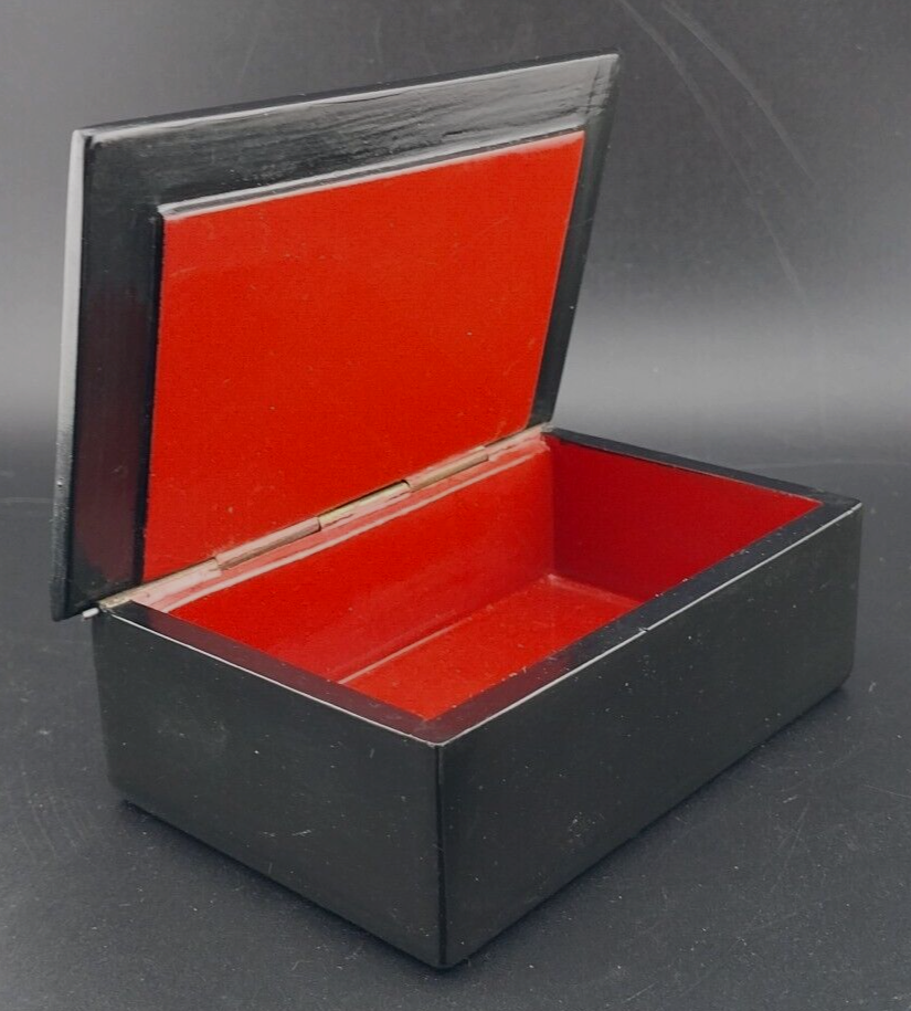 VTG Russian Hand Painted Lacquer Box Keepsake Gift - 4"× 3" - Mint ...