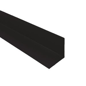 Black 1 Metre UPVC Plastic Rigid Angle 50 x 50mm Corner Trim 90 Degree ...
