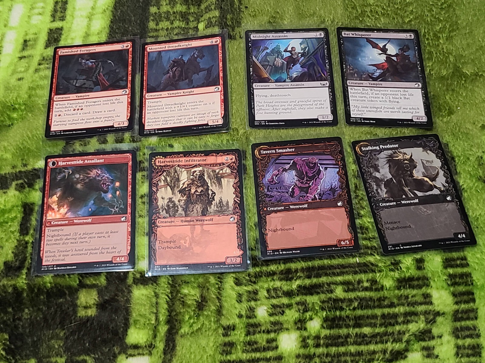 MTG Vampire & Werewolves x8 Tavern Smasher,Famished Foragers,Mounted ...