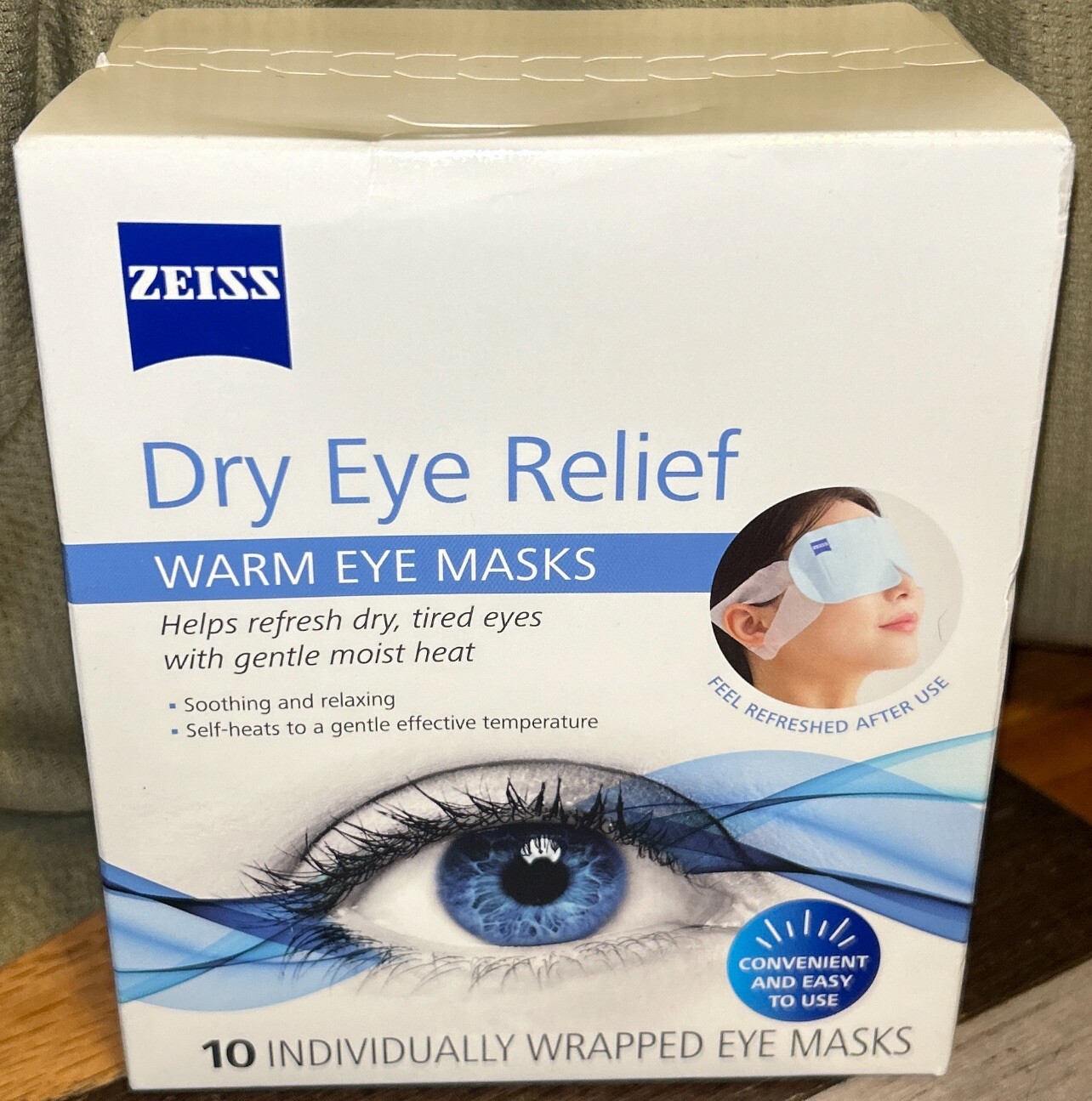 Zeiss Warm Eye Masks, 10 Count for Dry Relief New, Sealed TED Allergies ...