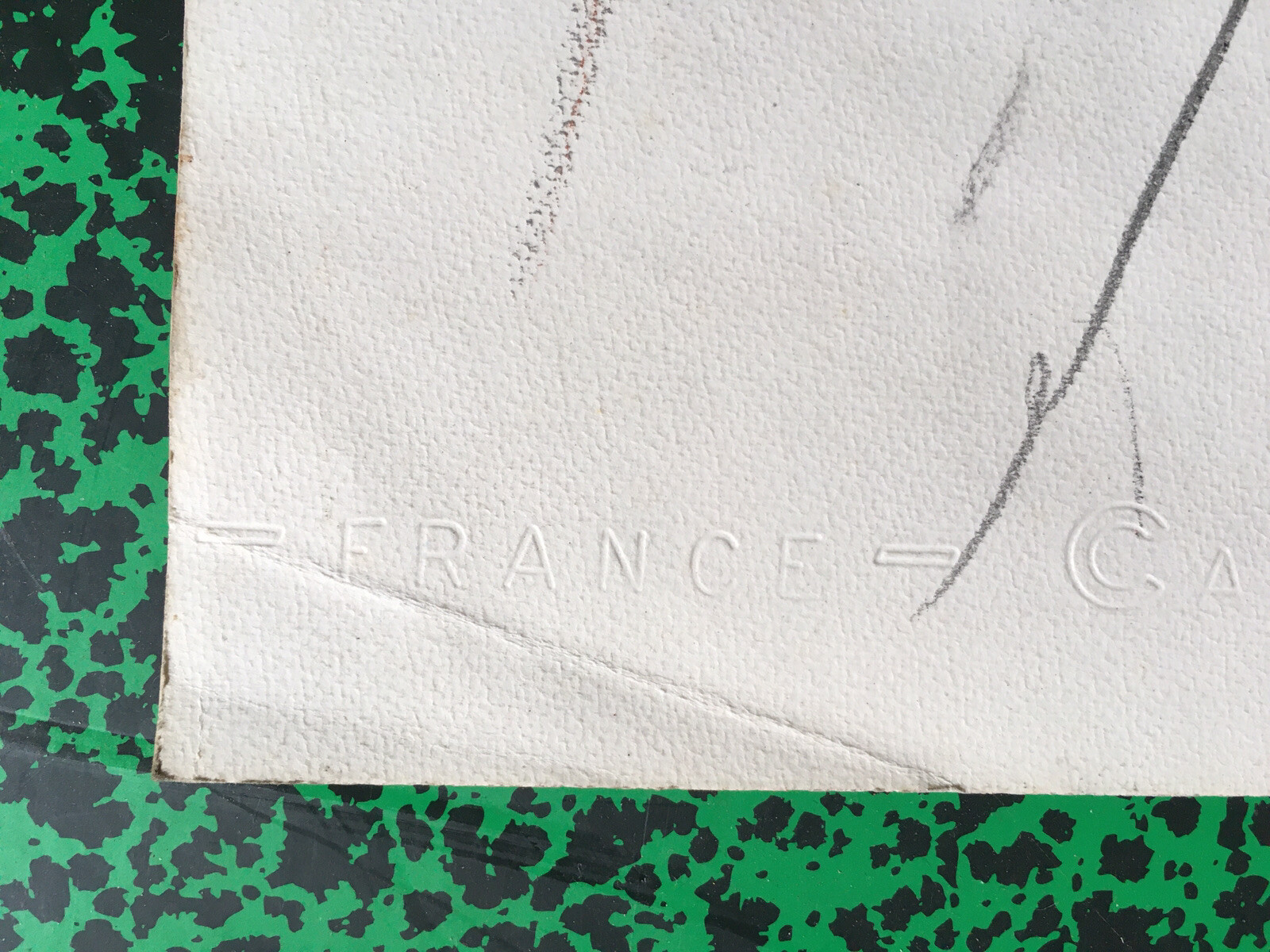 Very Nice Drawing Chalk Oily Art Raw Outsider 1978 Surreal Bernard ...