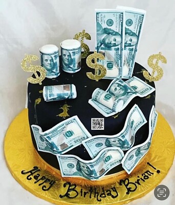Edible 100 Dollar Bills For Cake Decorating Money Cake Toppers Edible ...