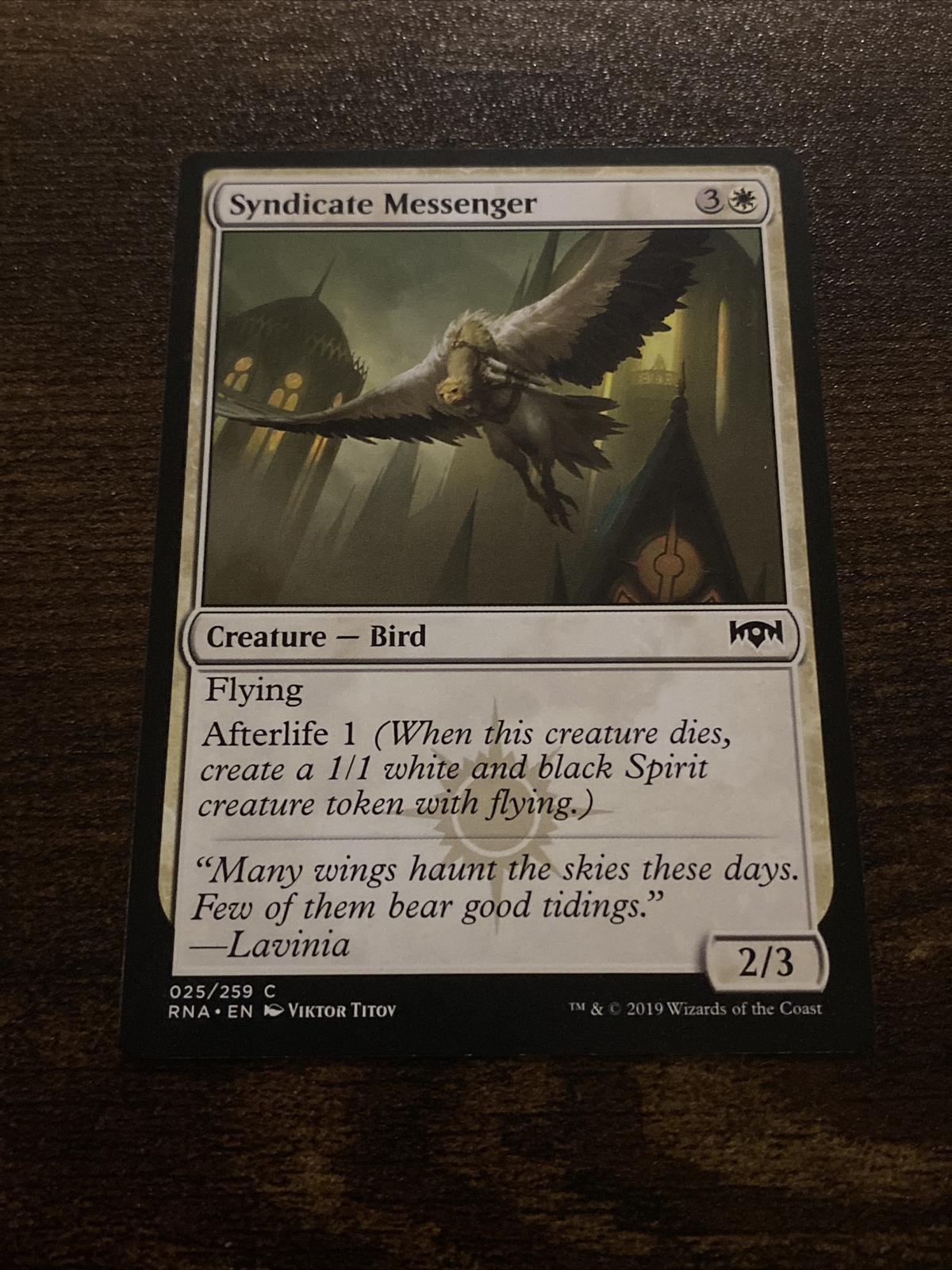 Magic the Gathering MTG Syndicate Messenger (25) Ravnica Allegiance ...