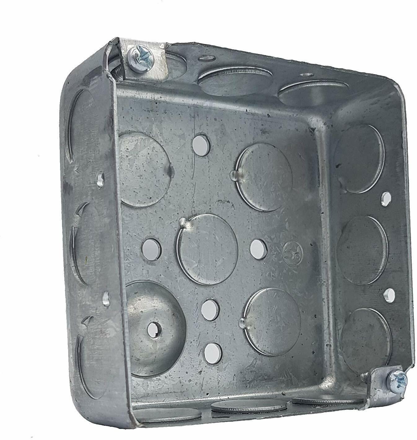 (25 pc)4" Square Drawn Steel Box 4*4*1-1/2" -UL- | eBay