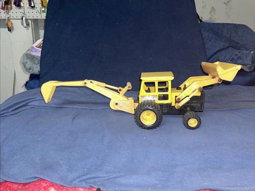 Vintage Remco Yellow/Orange Front-End Loader/Backhoe Pressed Steel ...