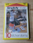 Simplicity Patterns 10 KITCHEN ITEMS #124 Home Decor Potholder-Mitts ...