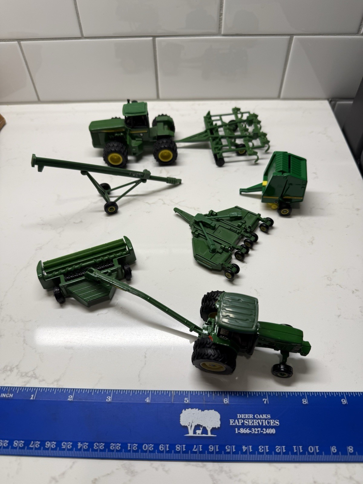 1/64 Ertl Farm Toy Equipment , Lot of 7 John Deere, Auger? Hay Cutter ...