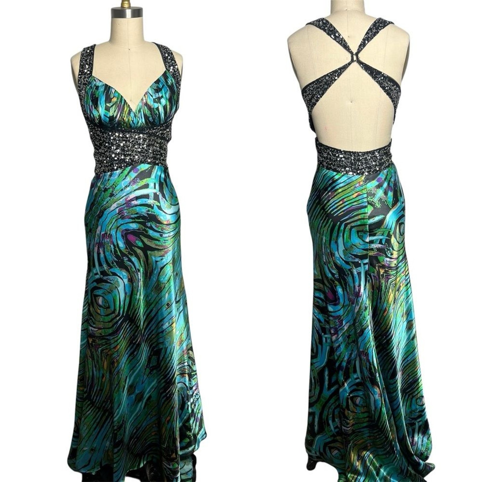 Y2K Niki Livas Formal prom Dress SZ 2 - Gem