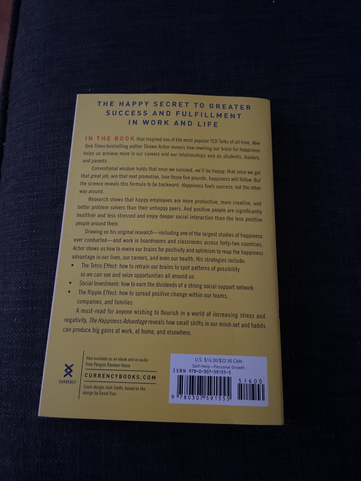 Happiness Advantage : How a Positive Brain Fuels Success in Work and ...