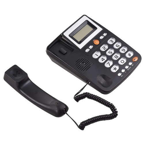 Desktop Corded Landline Phone Big Button with Flash/ Redial/ Hands Free ...