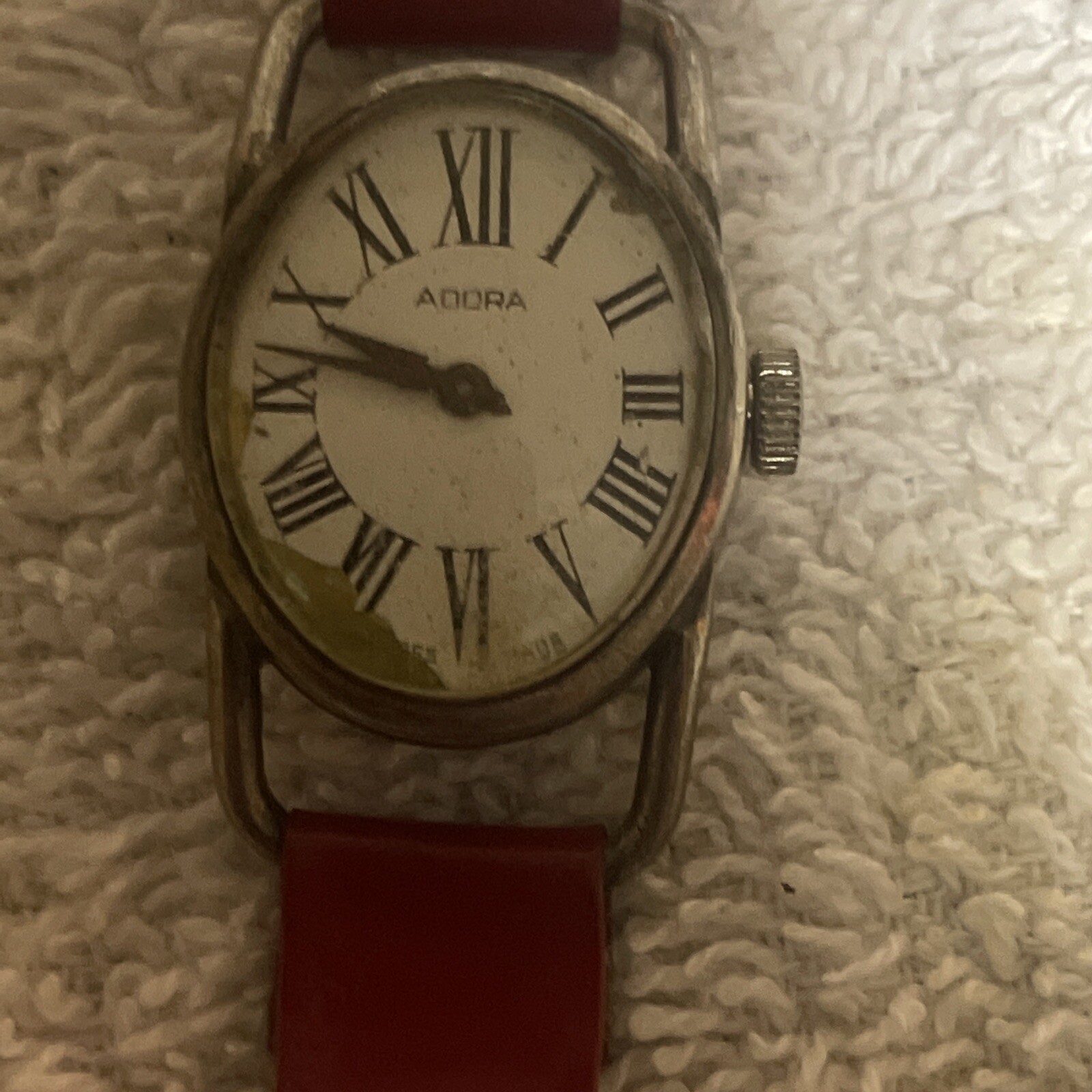 Adora 1876 Vintage Watch 835 Silver Running - Gem