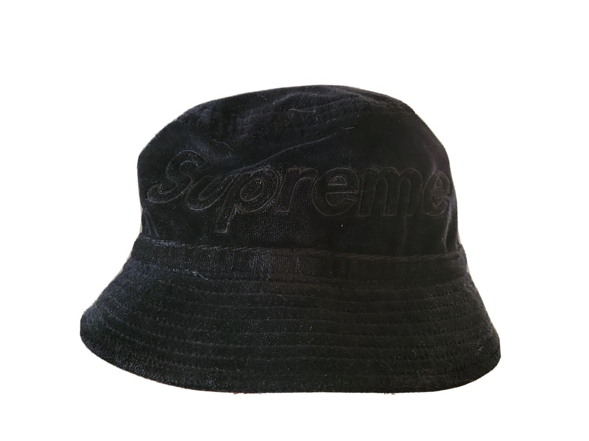 Supreme x Lacoste SS18 Black Velour Crusher Bucket Hat | eBay Supreme x Lacoste SS18 Black Velour Crusher Bucket Hat | eBay