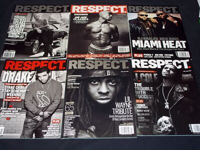 RESPECT MAGAZINE LOT OF 7 ISSUES - TUPAC LIL' WAYNE - HIP HOP OUR ...