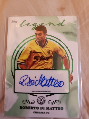 2021-22 Topps Pearl UEFA CL Trading Cards - Roberto di Matteo - AUTO ...