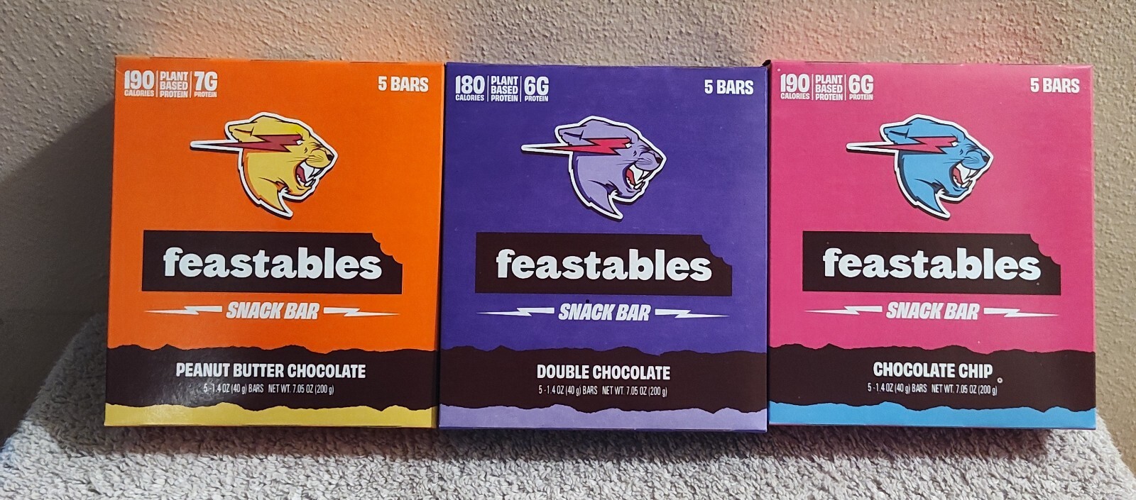 Feastables MrBeast Snack Bars 3 Different | Grelly UK