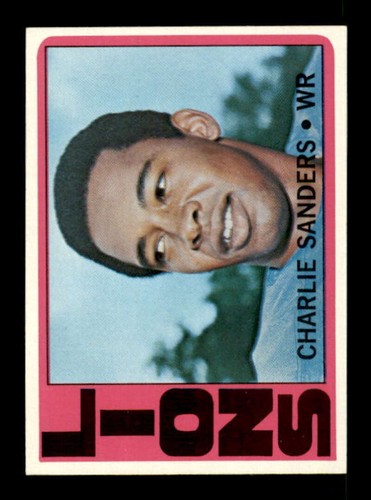 1972 Topps #60 Charlie Sanders NM/NM+ Lions 557580 | eBay
