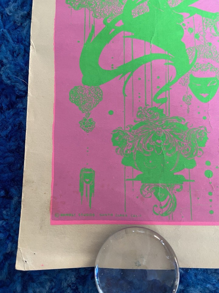 Hambly Studios #11 Psychedelic Black Light Poster c. 1960s Santa Clara ...
