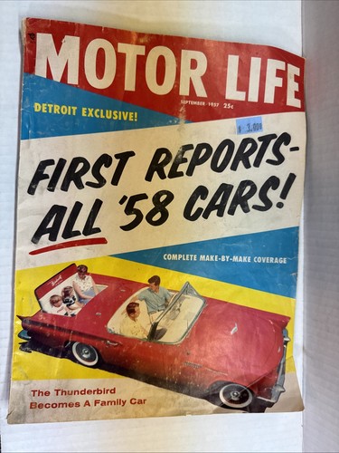 1957 September MOTOR LIFE Magazine First Reports-All '58 Cars! | eBay
