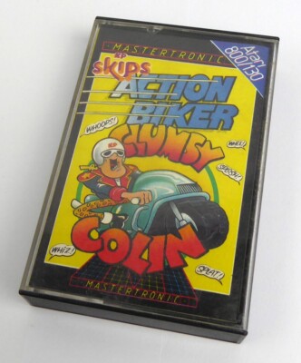 Atari 800 XL XE Tape in OVP -- ACTION BIKER CLUMSY COLIN (Mastertronic ...