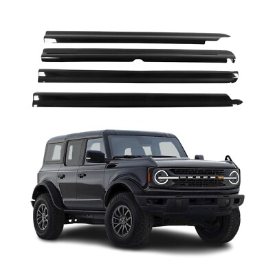 Side Window Vent Visor Sun Rain Deflector Guard 4Pce for Ford Bronco ...