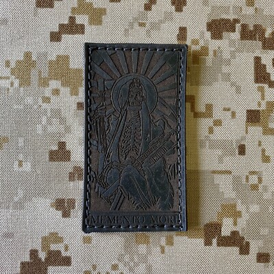 Bald Bros Gypsy Walters Memento Mori MURDERED OUT Leather Patch | eBay