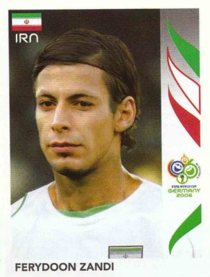 Panini Sticker Fußball WM 2006 Nr. 277: Ferydoon Zandi IRN Iran Bild ...