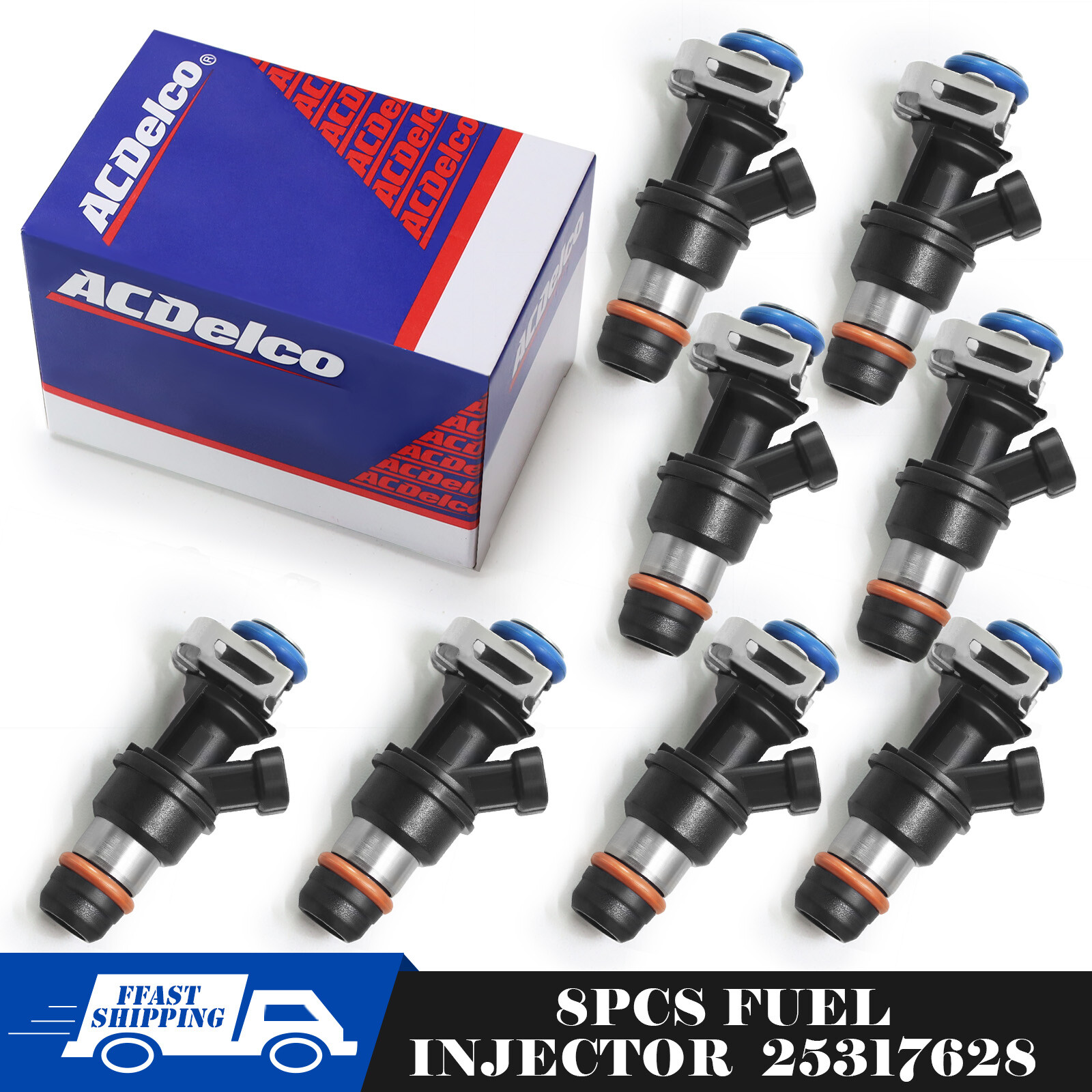 8 NEW OEM FUEL INJECTORS 25317628 FOR 00-07 GM 4.8L 5.3L 6.0L V8 | eBay