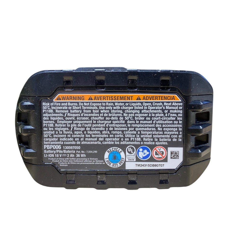 Ryobi PCG002 18V One+ Lithium Battery Charger With Battery PBP006 | eBay