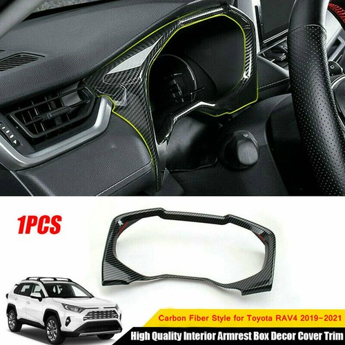 Carbon Fiber Inner Console Dash Panel Frame Cover Trim For 2019-2021 ...