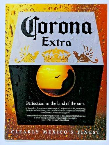 Corona Extra Vintage 1989 Mexico's Finest Original Print Ad 8 x 11" | eBay