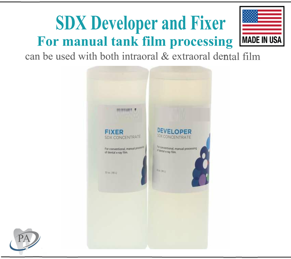 Dental X-Ray SDX Developer and Fixer For Manual Tank film Concentrated Solution | eBay