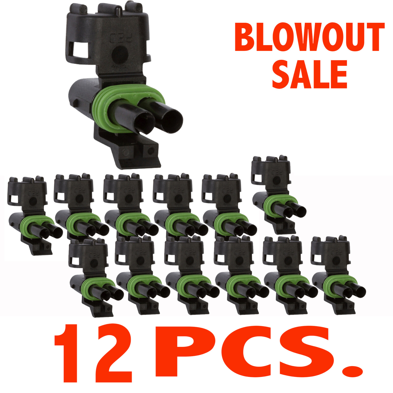 12015792 Delphi Automotive Connector 2p FM Female BLK Con ASSY 20 Amps ...