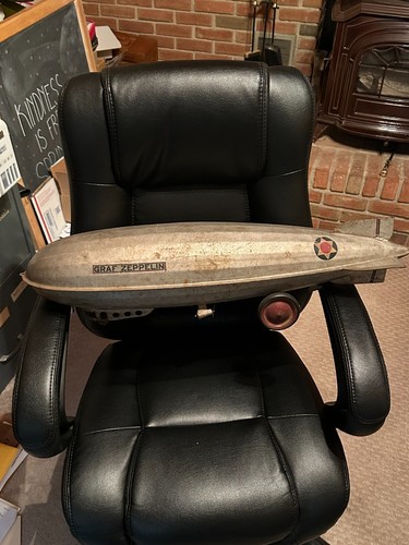 RARE Steelcraft AKRON graf zeppelin blimp airship pressed steel pull ...