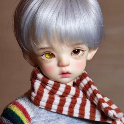 1/6 BJD Doll SD Ball Jointed Resin Nude with Heterochromatic Pupils ...