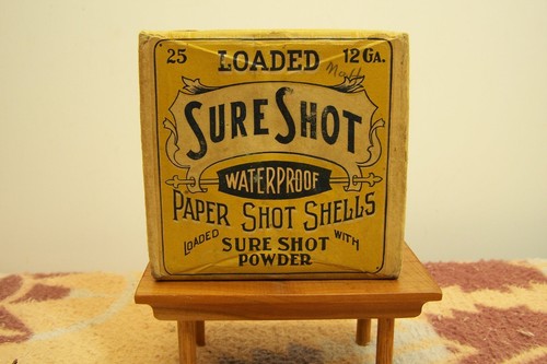 SURE SHOT WESTERN CARTRIDGE WINCHESTER SHOTGUN SHOTSHELL AMMO SHELL BOX ...