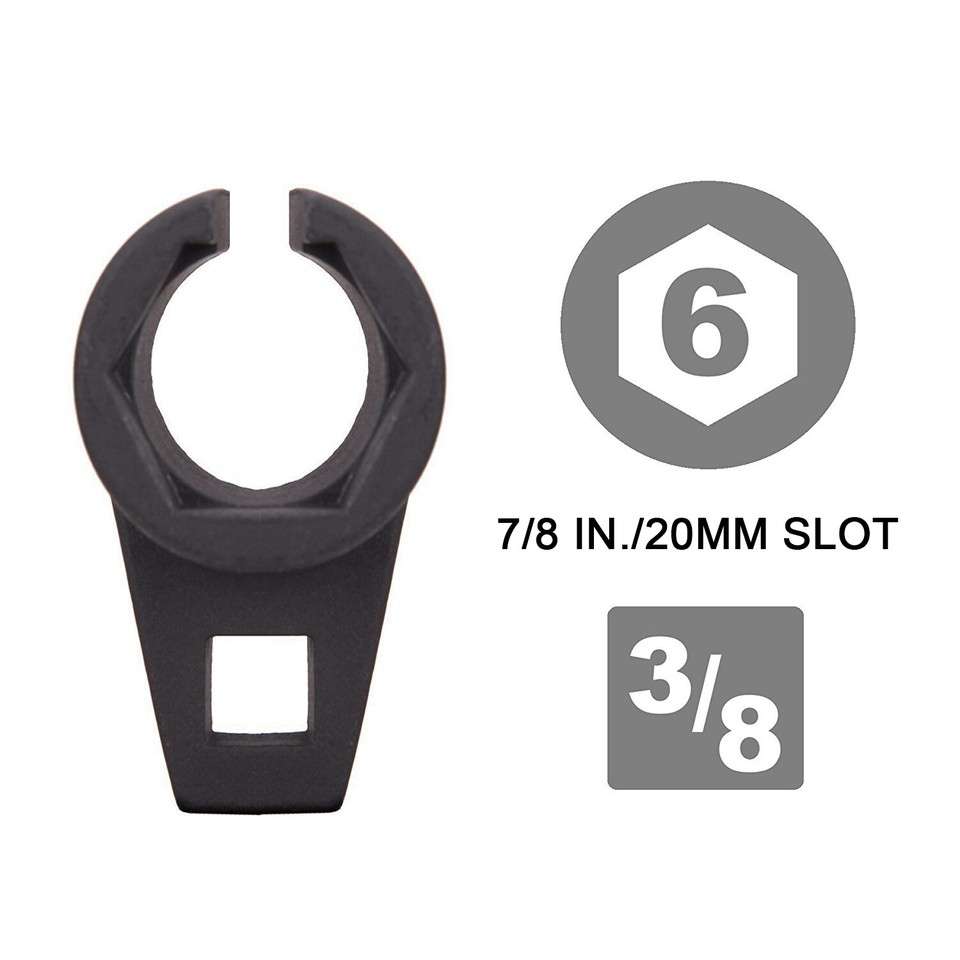 7/8-Inch and 22mm Offset Oxygen O2 Sensor Socket Wrench Removal Tool ...