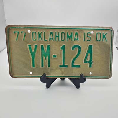 1977 OKLAHOMA Is OK LICENSE PLATE YM - 124 | eBay