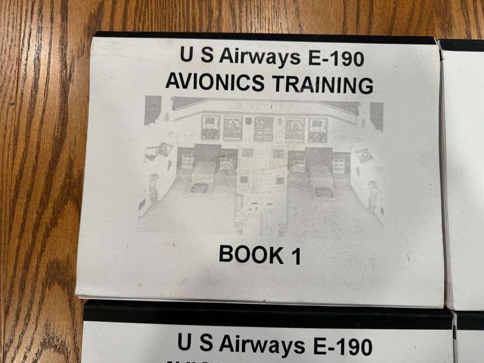 U.S. Airways E-190 Avionics Training Book 1 thru Book 5 | eBay
