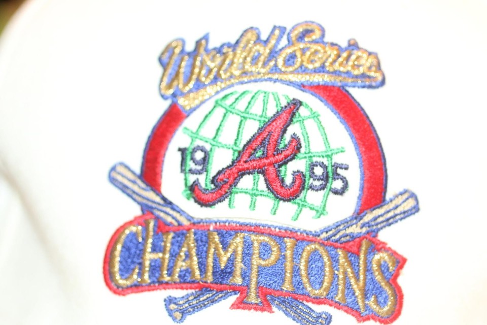 Vintage 1995 World Series Champions Atlanta Braves Snapback Hat NewEra ...