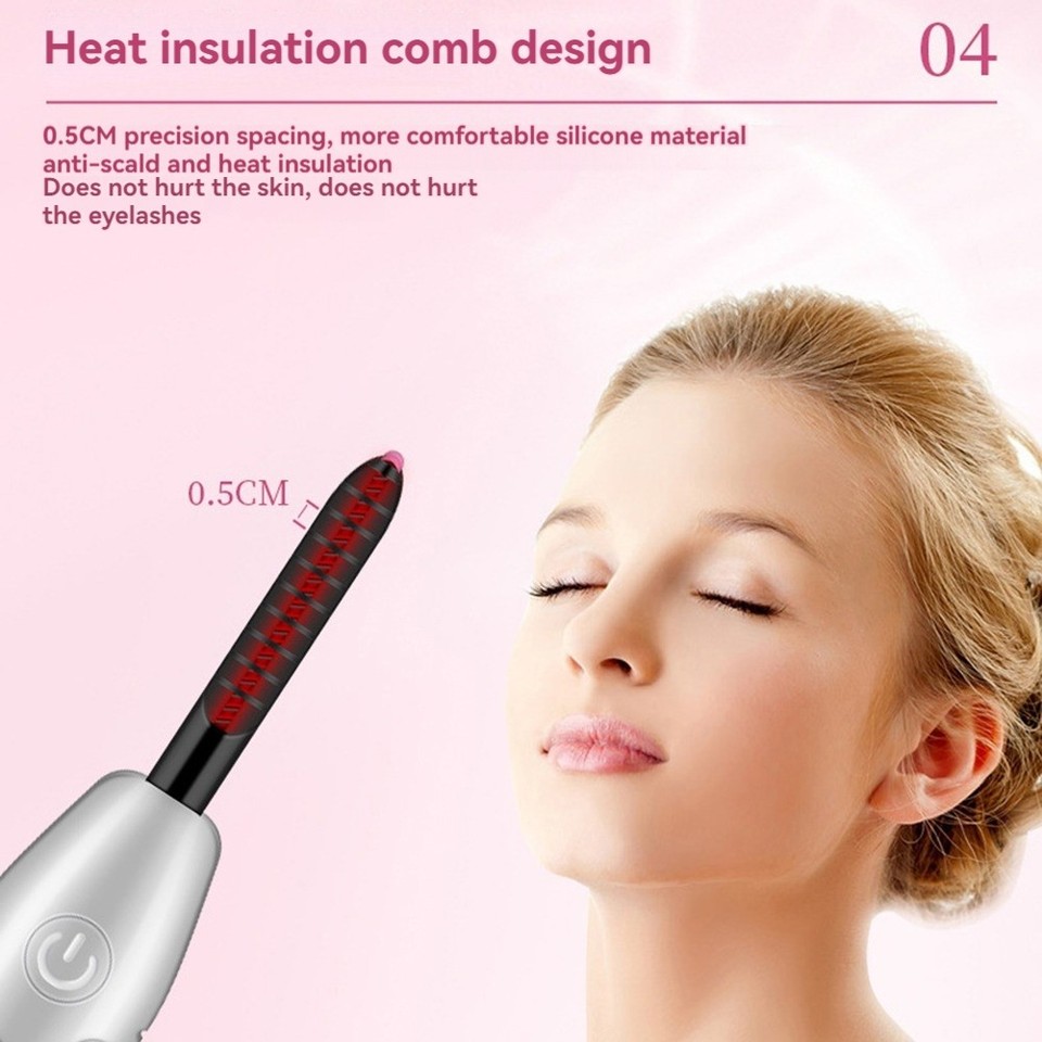 Elektrisch Beheizte Wimpernzange, USB-Aufladung, Make--Curling-Set ...