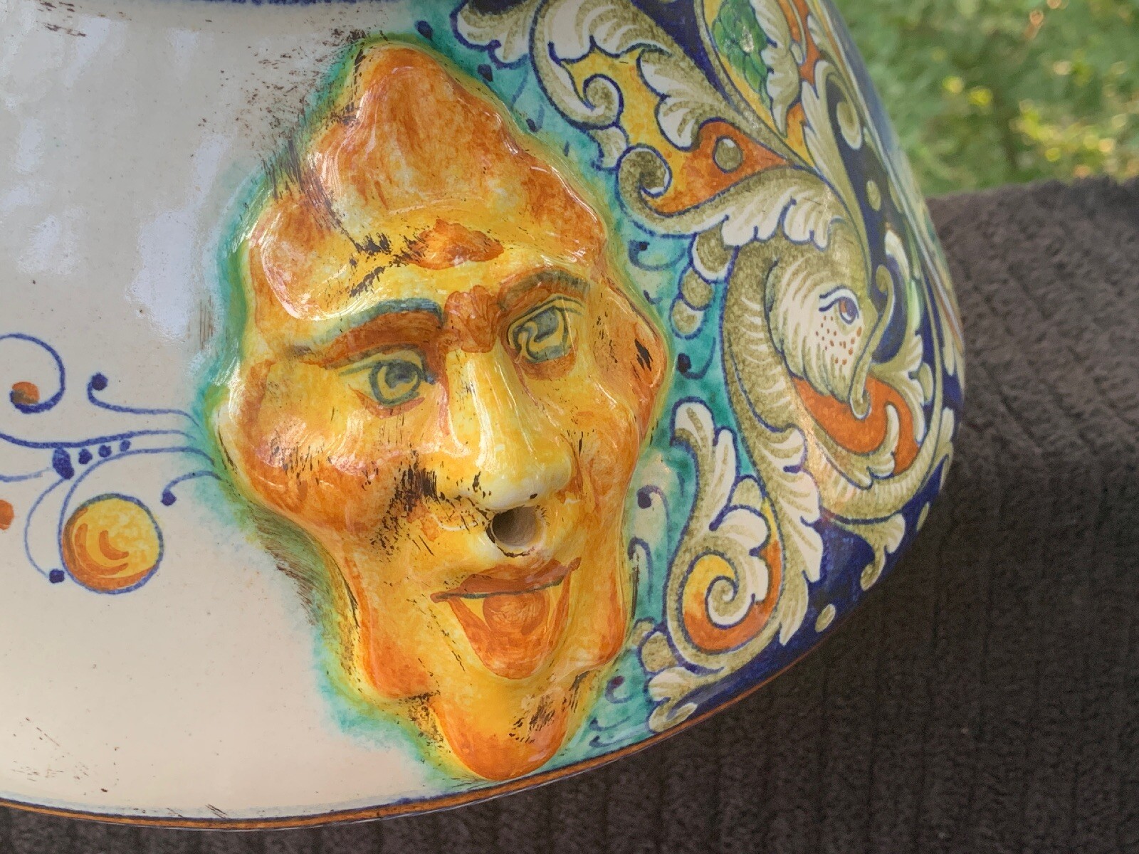 Deruta Handpainted Alvaro Binaglia Italy Istroiato SUN & BELLA Bowl ...