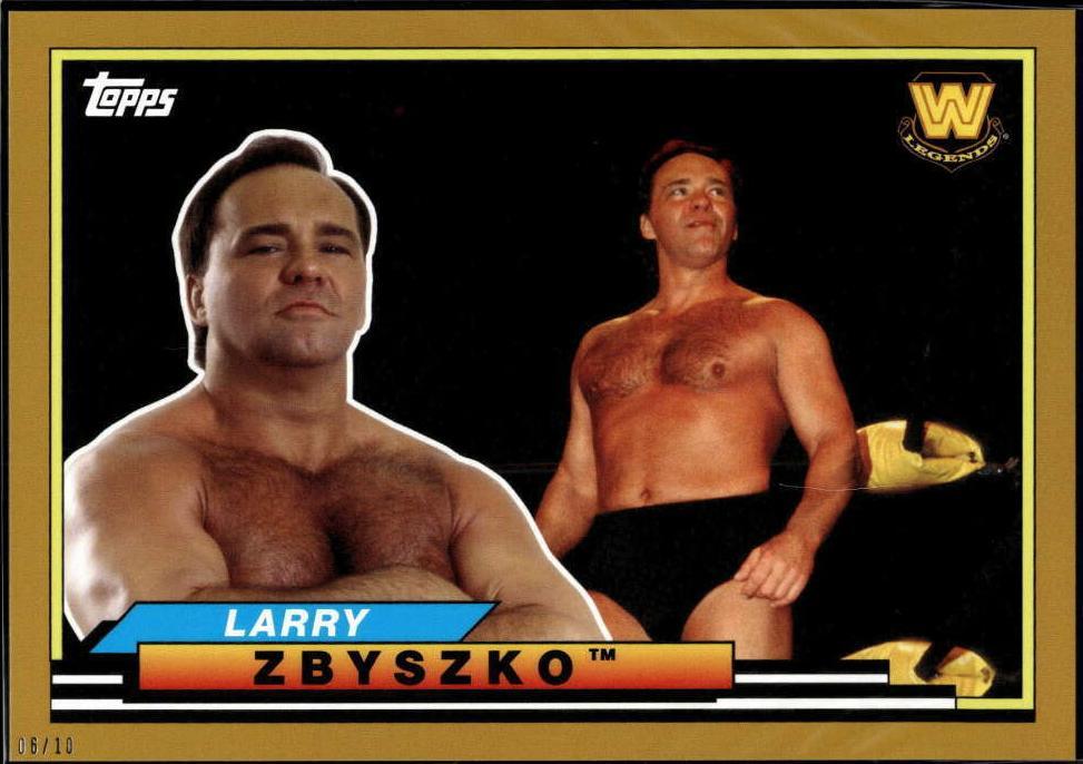 2018 Topps Heritage WWE - Big Legends Larry Zbyszko #BL-29 Gold /10 for ...