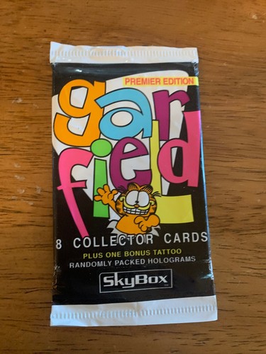 Garfield Collector Cards Premier Edition NEW PACK 8 Cards Plus One ...