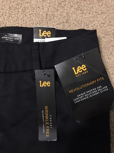 Women's Lee Pants size 2 regular black Mid rise Straight leg | eBay