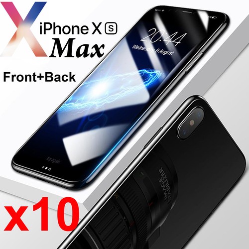 x10 Soft PET film screen protector guard for Apple iPhone Xs MAX Front and Back | eBay