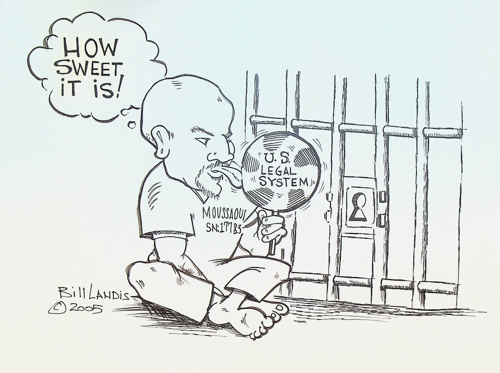 Bill Landis Original Cartoon Art The Villages Daily Sun 2005 Zacarias ...